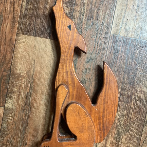 Accents | Wood Coyote Figurine Wood Carving Carved Folk Art | Poshmark